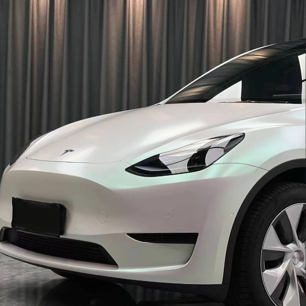 Matte Aurora White Car Vinyl Wrap, Best Ravoony Matte Aurora White Car ...