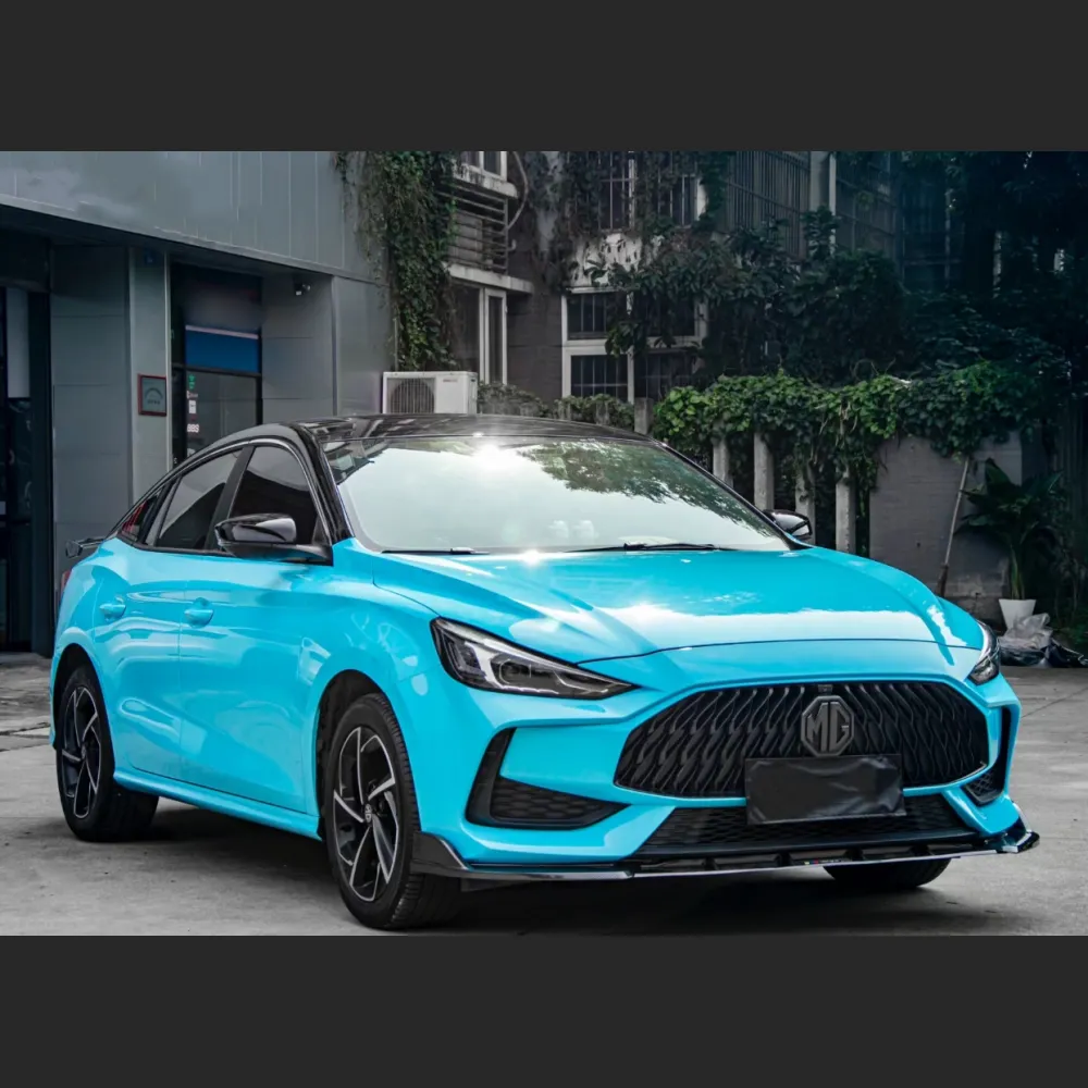 Sky Blue Car Wrap,Best Ravoony Glossy Crystal Sky Blue Car Wrap ...