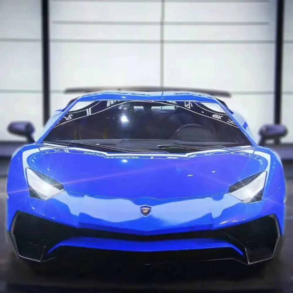 Glossy Racing Blue Vinyl Car Wrap, Best Ravoony Glossy Racing Blue ...