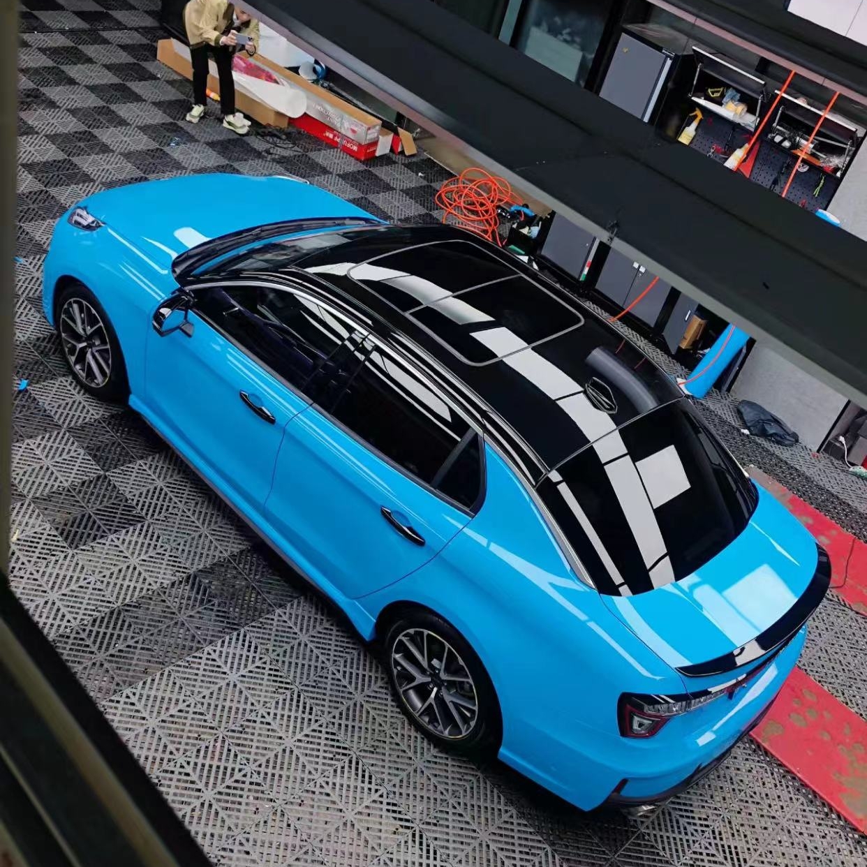 Ice Blue Car Wrap, Best Ravoony Ice Blue Car Wrap - ravoony.com
