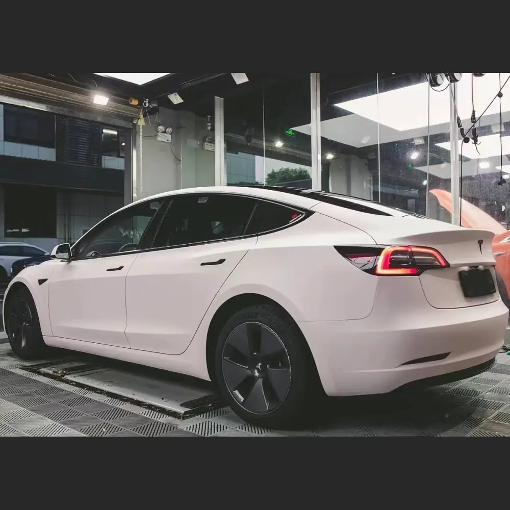 Matte Light Pink Car Wrap, Best Ravoony Flat Matte Light Pink Car Wrap ...