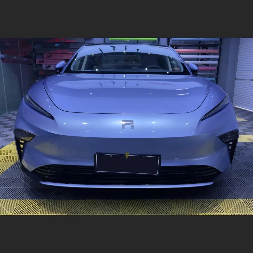 Blue Car Wrap, Best Ravoony Glossy Metal Paint Mist Blue Car Wrap ...