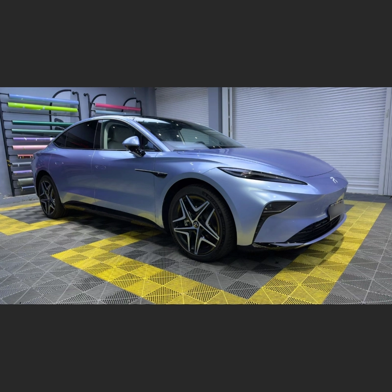Blue Car Wrap, Best Ravoony Glossy Metal Paint Mist Blue Car Wrap ...