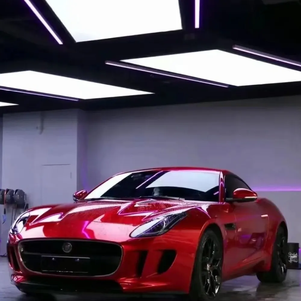 Cherry Red Vinyl Wrap，Best Ravoony Tesla Gloss Midnight Cherry Red ...