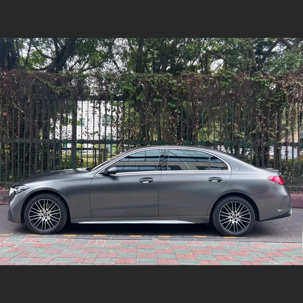 Grey Car Vinyl Wrap,Best Ravoony Basic AMG Grey Car Vinyl Wrap ...