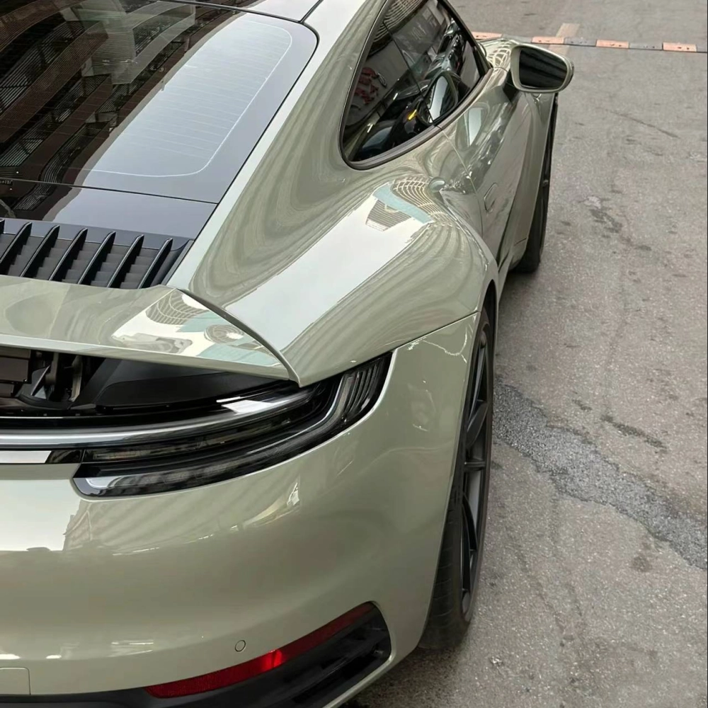 Khaki Green Car Vinyl Wrap, Best Ravoony Pro TPU Khaki Green Car Vinyl ...