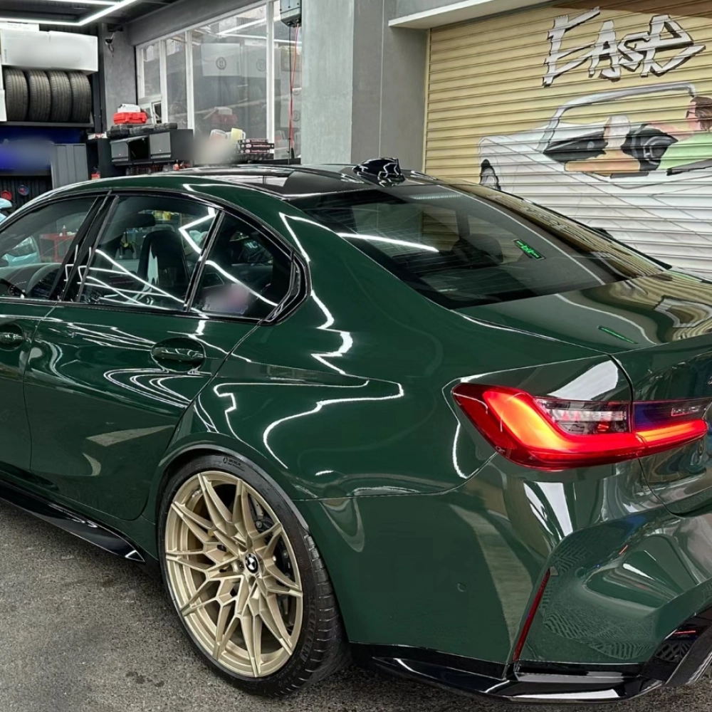 Green Car Vinyl Wrap，Best Ravoony Basic Glossy Viridis Green Car Vinyl ...