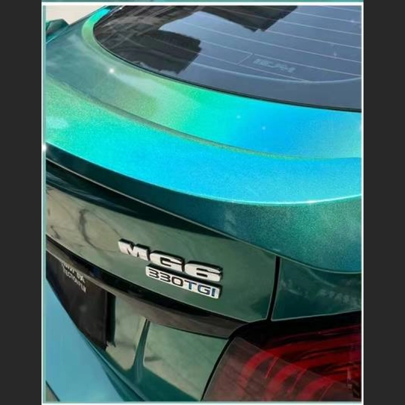 Green Car Vinyl Wrap, Best Ravoony Plus Glossy Laser Green Car Vinyl ...