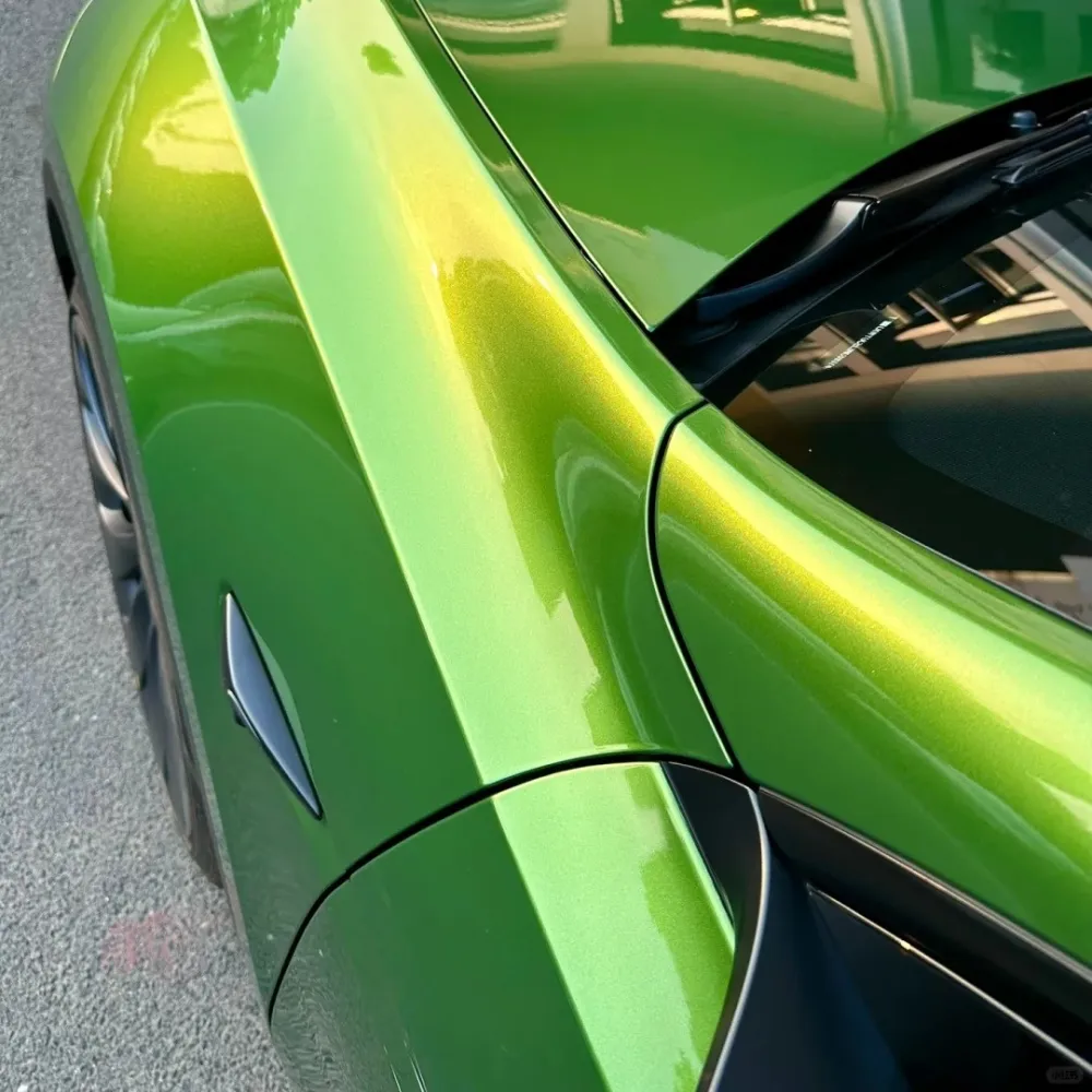 Mamba Green Wrap,Best Ravoony Basic Metallic Mamba Green Car Vinyl Wrap ...