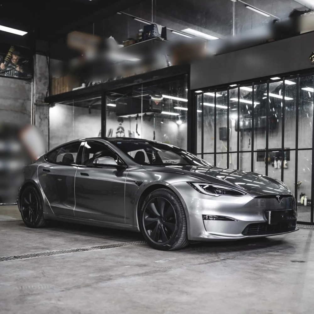 Silver Car Vinyl Wrap,Best Ravoony Basic Metal Liquid Silver Car Vinyl ...