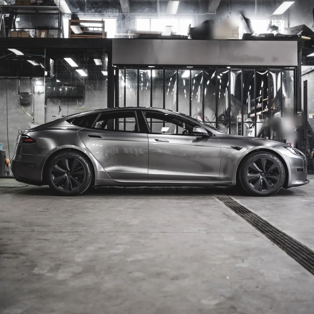 Silver Car Vinyl Wrap,Best Ravoony Basic Metal Liquid Silver Car Vinyl ...