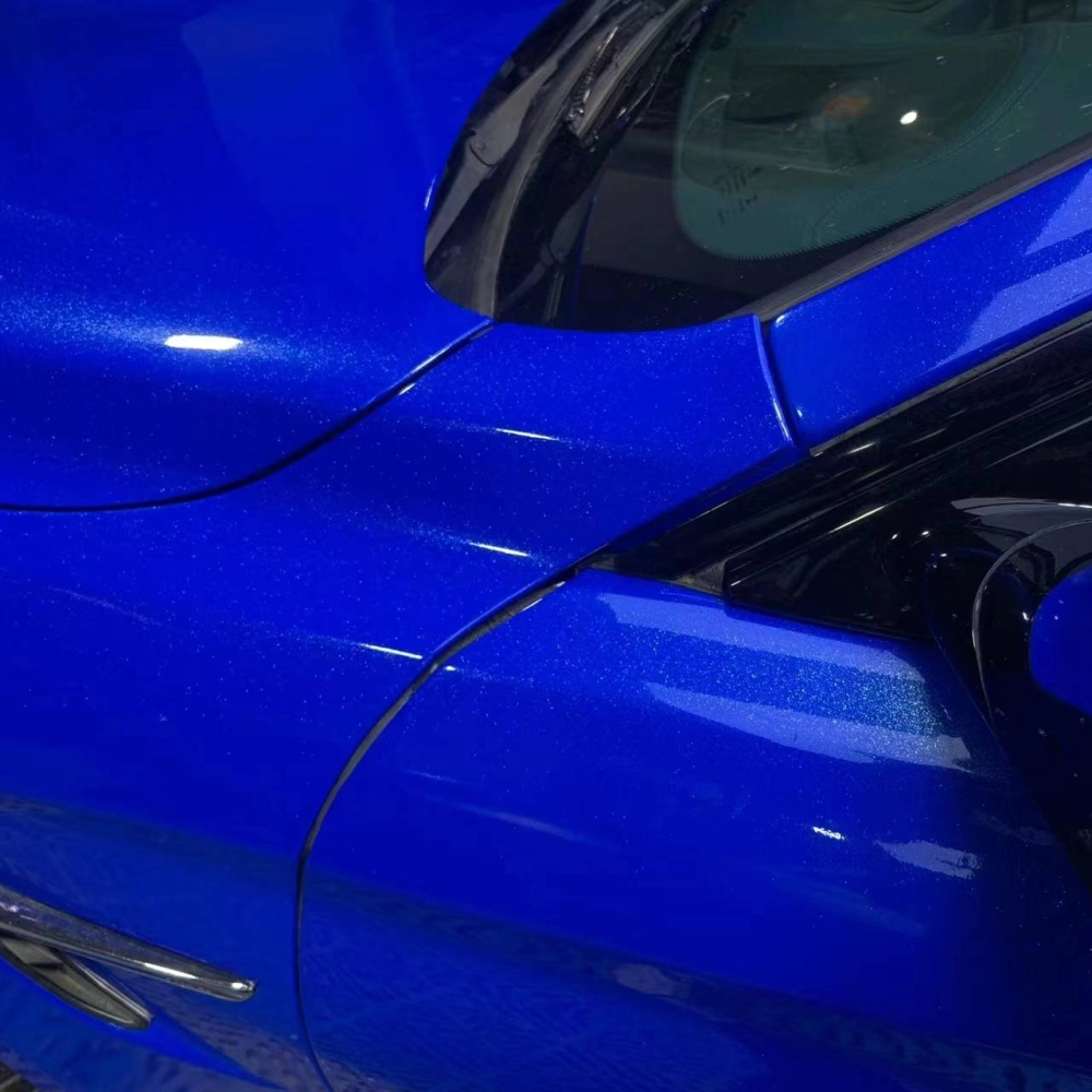 Blue Car Vinyl Wrap, Ravoony Plus Sparkle Blue Car Vinyl Wrap - Ravoony.com