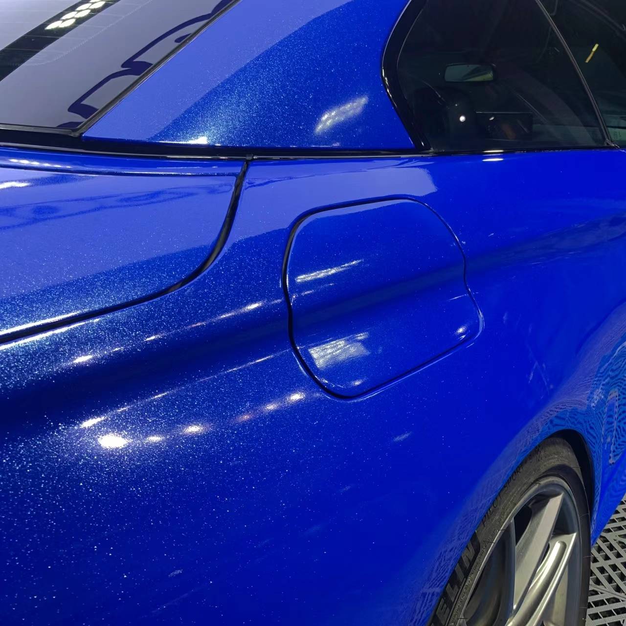 Blue Car Vinyl Wrap, Ravoony Plus Sparkle Blue Car Vinyl Wrap - Ravoony.com