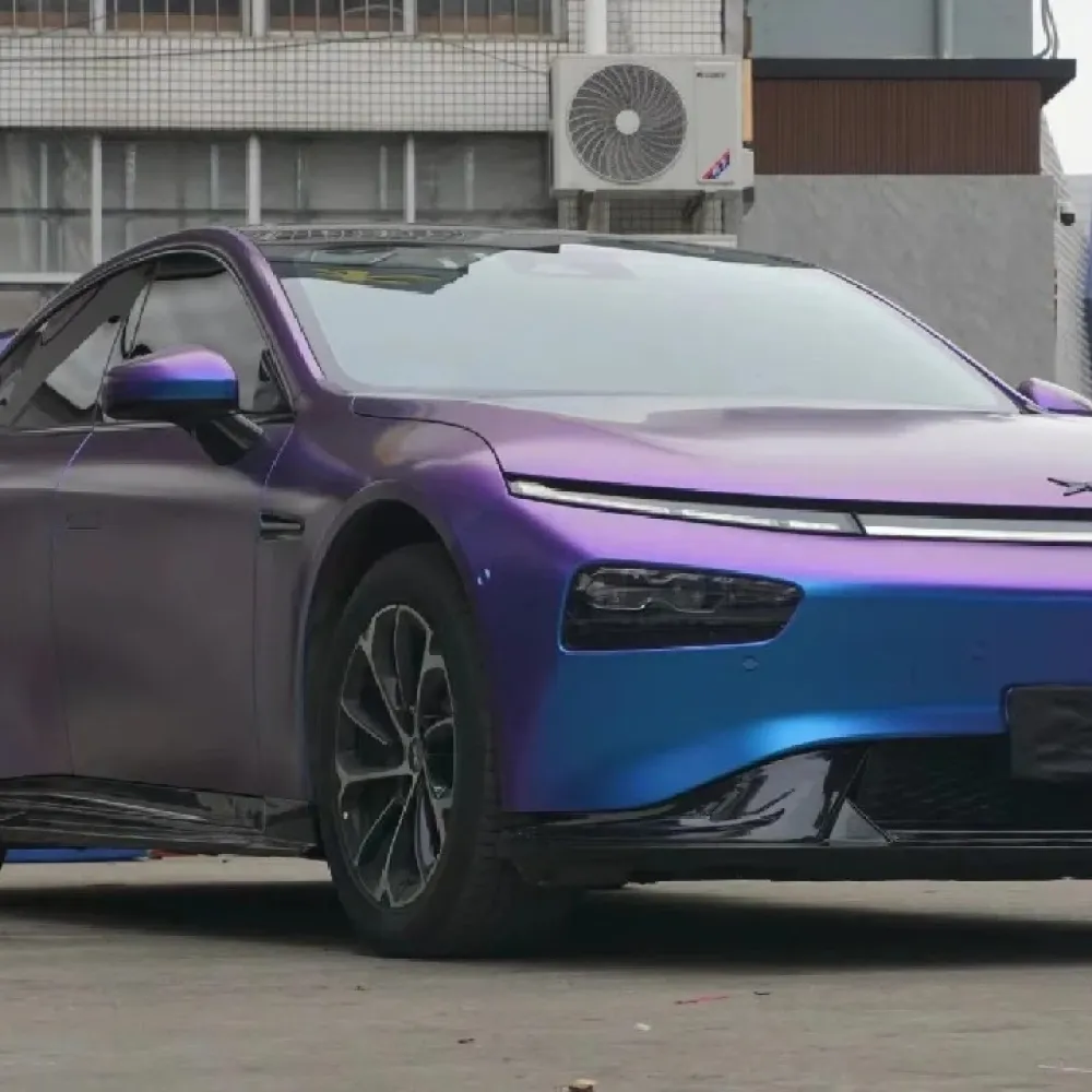 Blue Purple Car Wrap,Best Ravoony Basic Matte Auroral Blue Purple Car ...