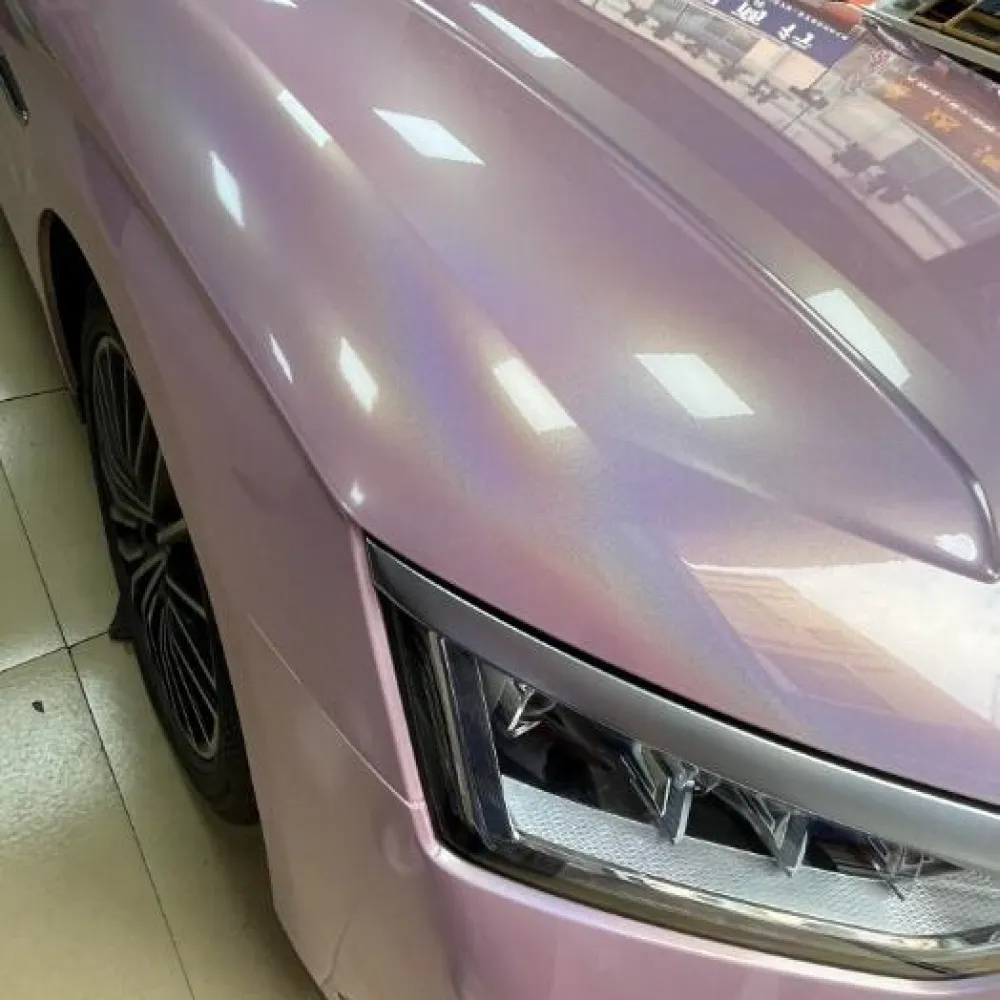 Pink Car Wrap,Best Ravoony Basic Gloss Laser Light Pink Car Wrap ...