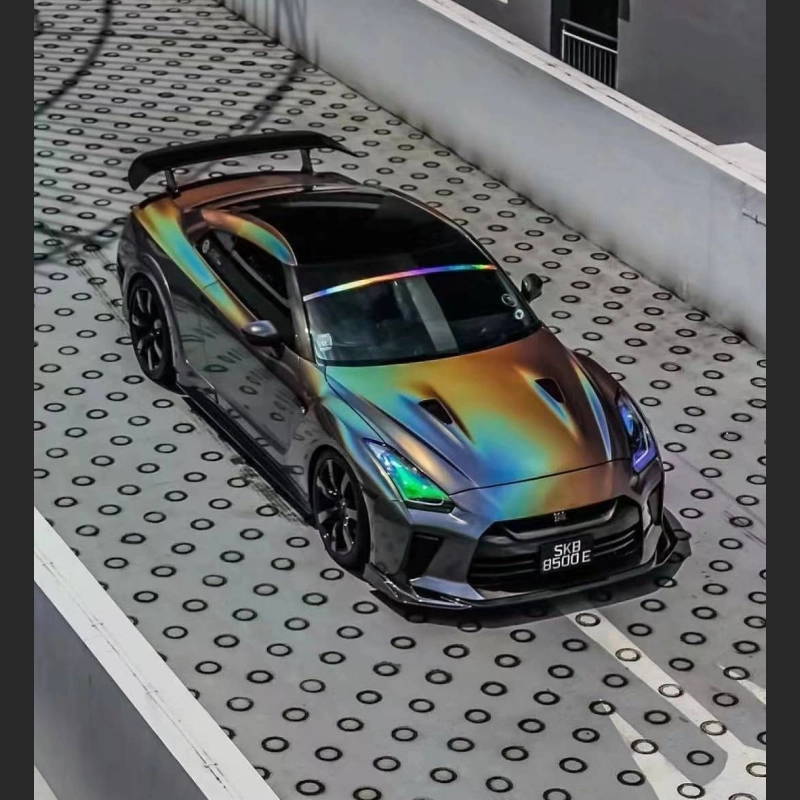 Laser Car Vinyl Wrap, Best Ravoony Plus Matte Laser Grey Car Vinyl Wrap ...