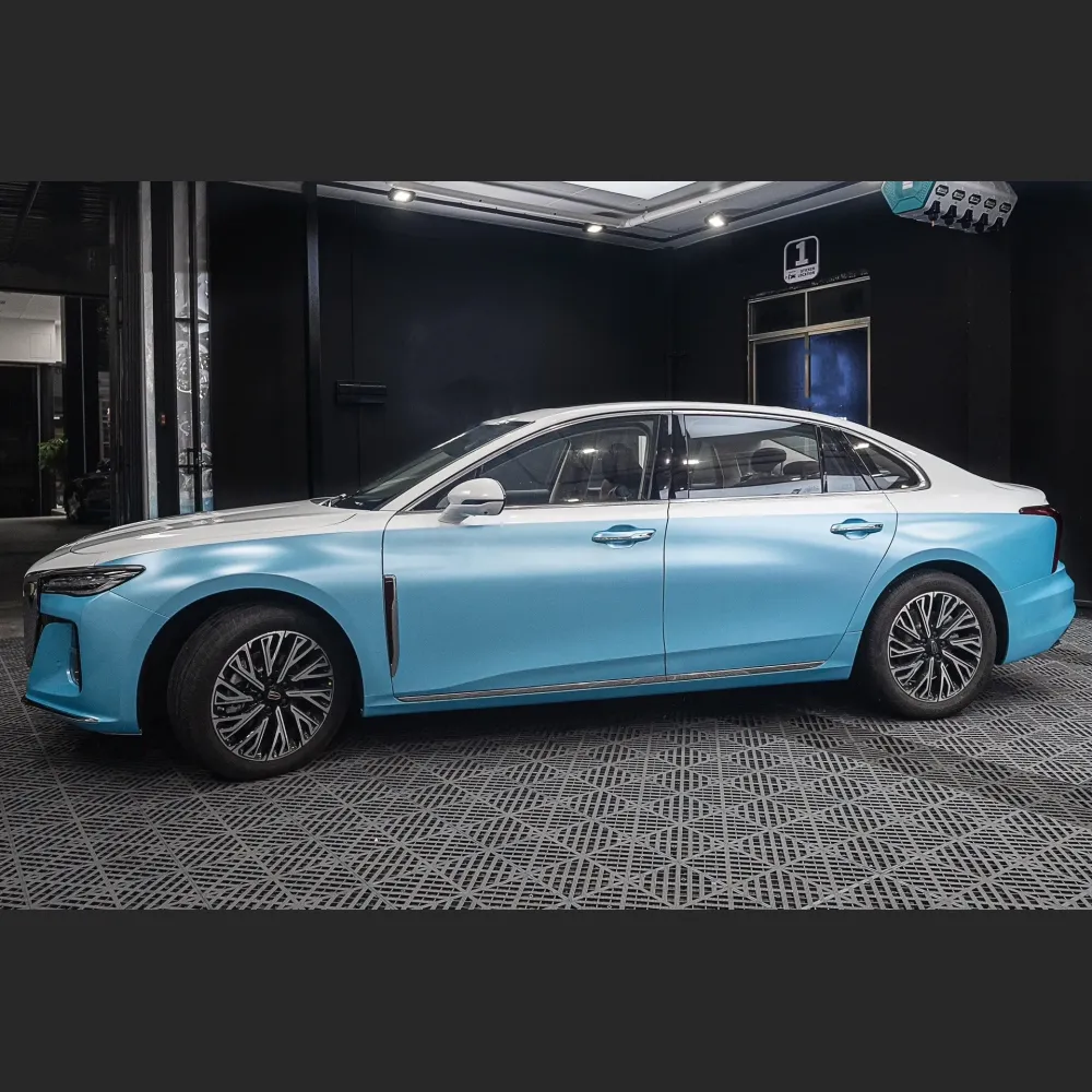 Blue Vinyl Wrap,Best Ravoony Basic Pure Metallic Sky Blue Vinyl Wrap ...