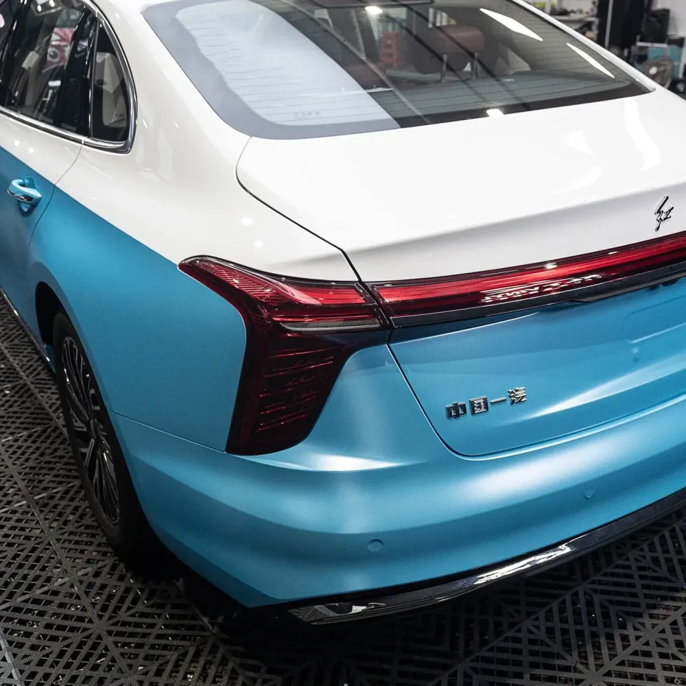 Blue Vinyl Wrap,Best Ravoony Basic Pure Metallic Sky Blue Vinyl Wrap ...