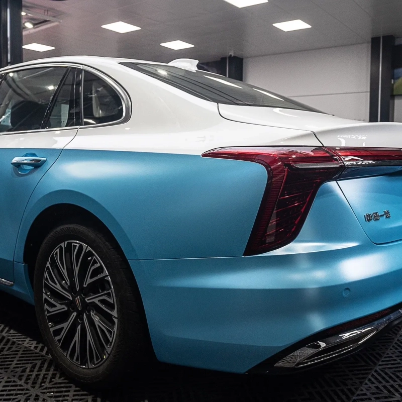 Blue Vinyl Wrap,Best Ravoony Basic Pure Metallic Sky Blue Vinyl Wrap ...