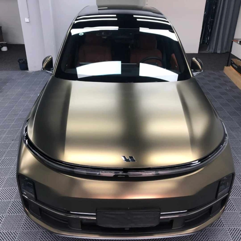 Brown Car Wrap,Best Ravoony Basic Pure Metal Gold Brown Car Wrap ...