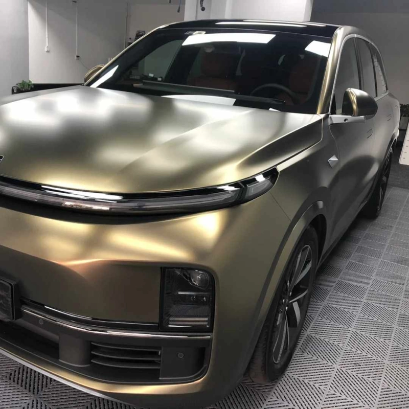 Brown Car Wrap,Best Ravoony Basic Pure Metal Gold Brown Car Wrap ...