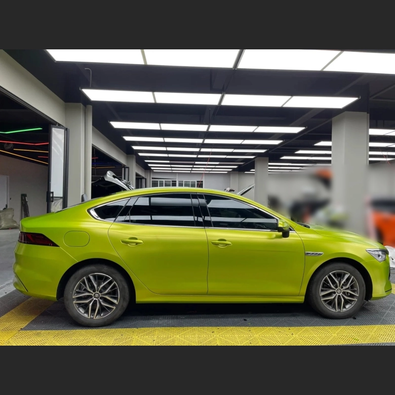 Green Car Wrap,Best Ravoony Basic Pure Metallic Lemon Green Car Wrap ...