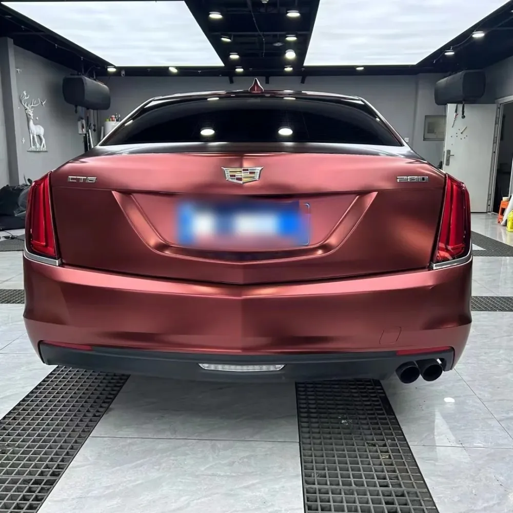 Burgundy Car Wrap,Best Ravoony Basic Pure Metallic Burgundy Car Wrap ...