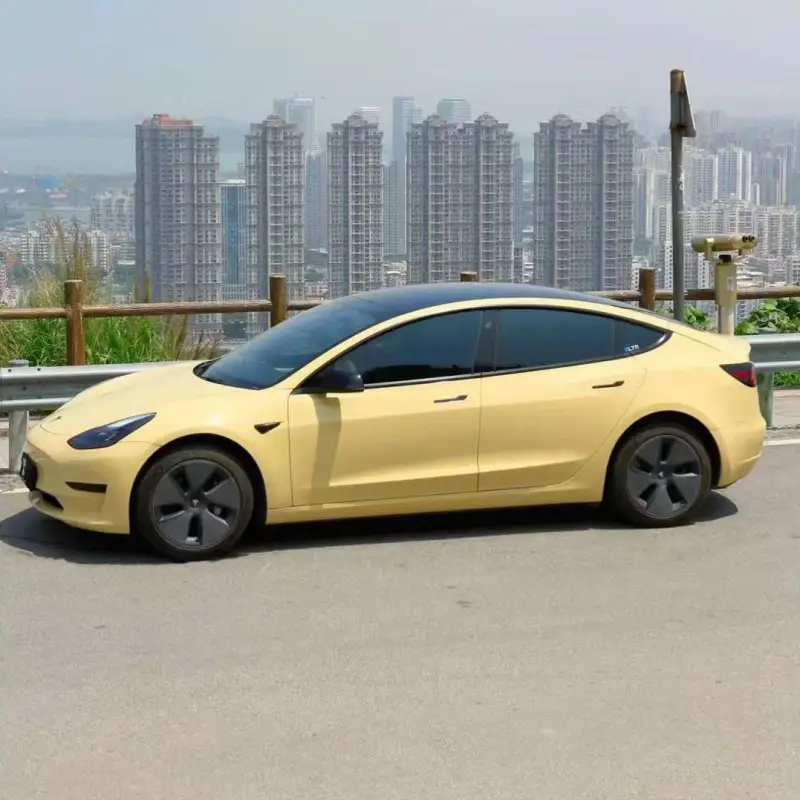 Yellow Car Wrap， Best Ravoony Plus Glossy Sunbath Yellow Car Wrap ...