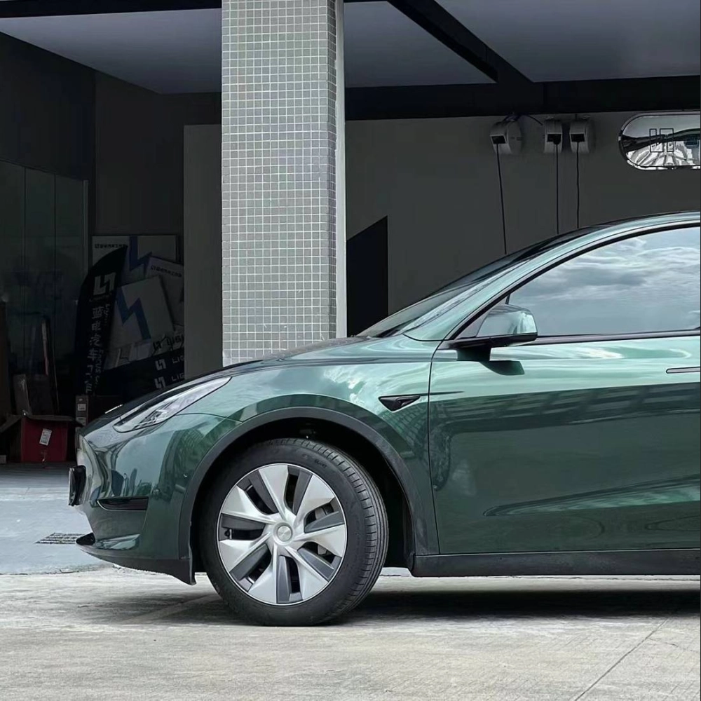 Green Car Vinyl Wrap, Best Ravoony Plus Glossy Gothic Green Car Vinyl ...