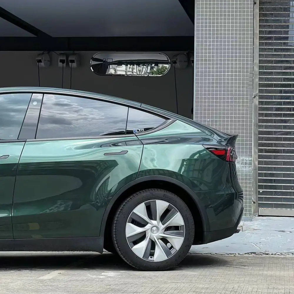 Green Car Vinyl Wrap, Best Ravoony Plus Glossy Gothic Green Car Vinyl ...