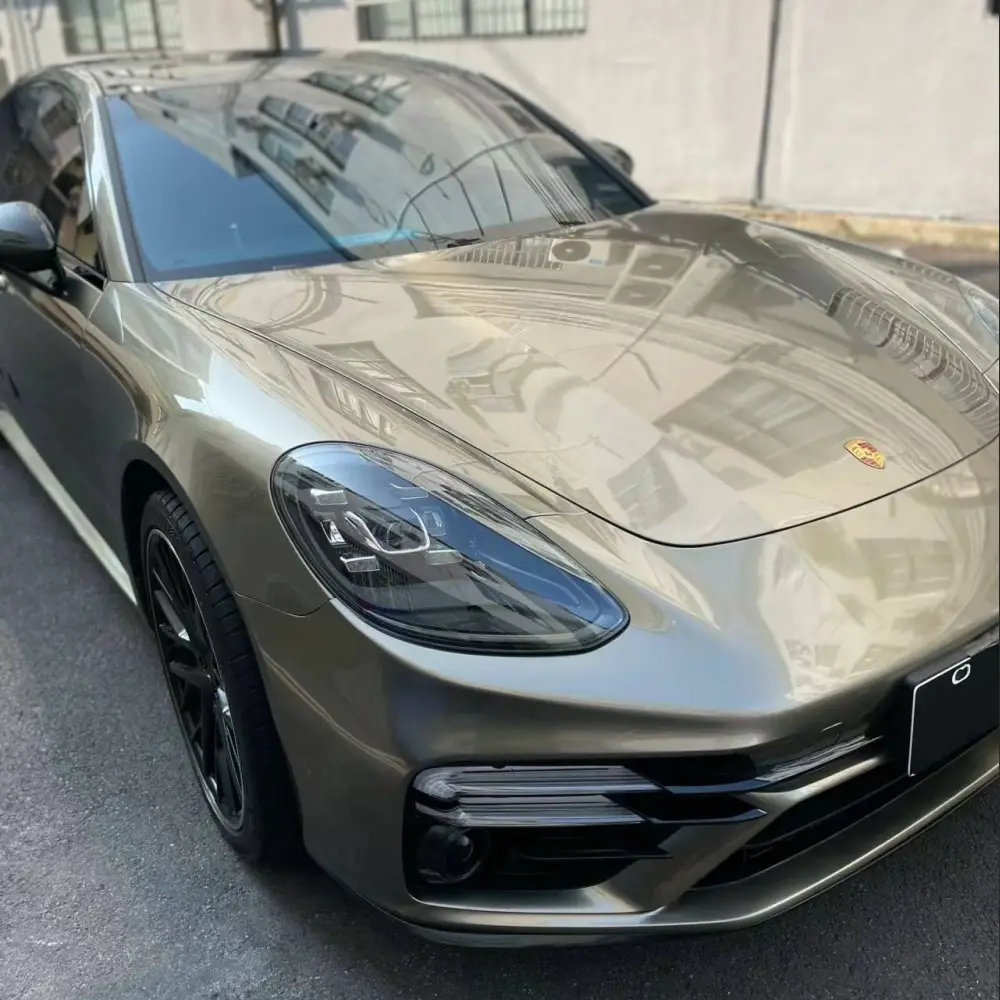 Copper Car Wrap, Best Ravoony Pro TPU Liquid Metal Brown Copper Car ...