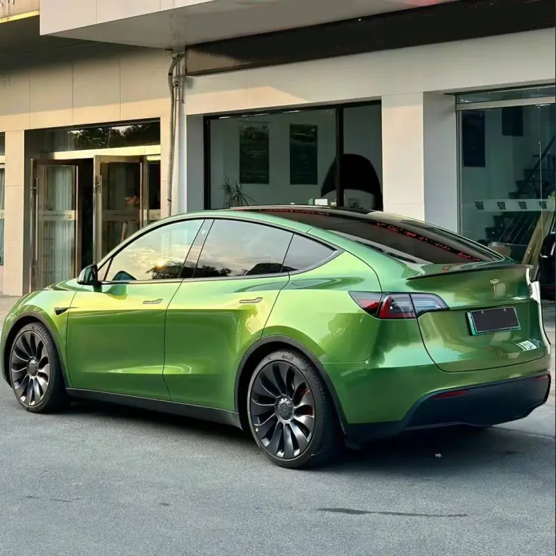 Best Ravoony Metallic Mamba Green Car Vinyl Wrap - ravoony.com