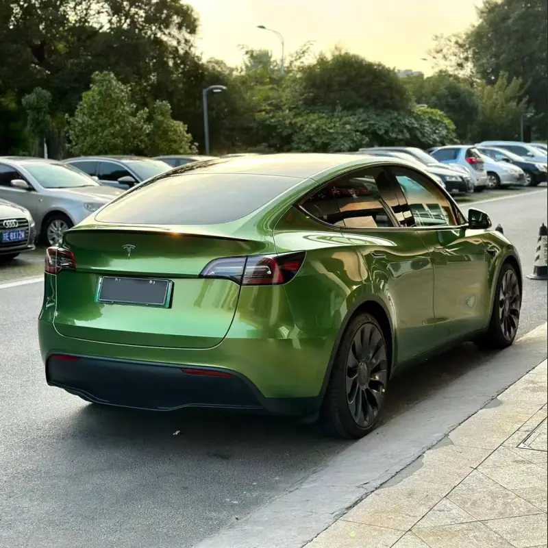 Best Ravoony Metallic Mamba Green Car Vinyl Wrap - ravoony.com