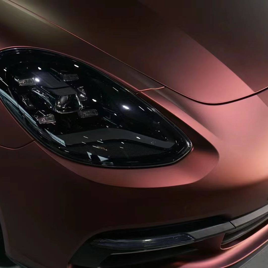 Red Car Wrap,Best Ravoony Plus Ultra-Matte Wine Red Car Wrap- ravoony.com