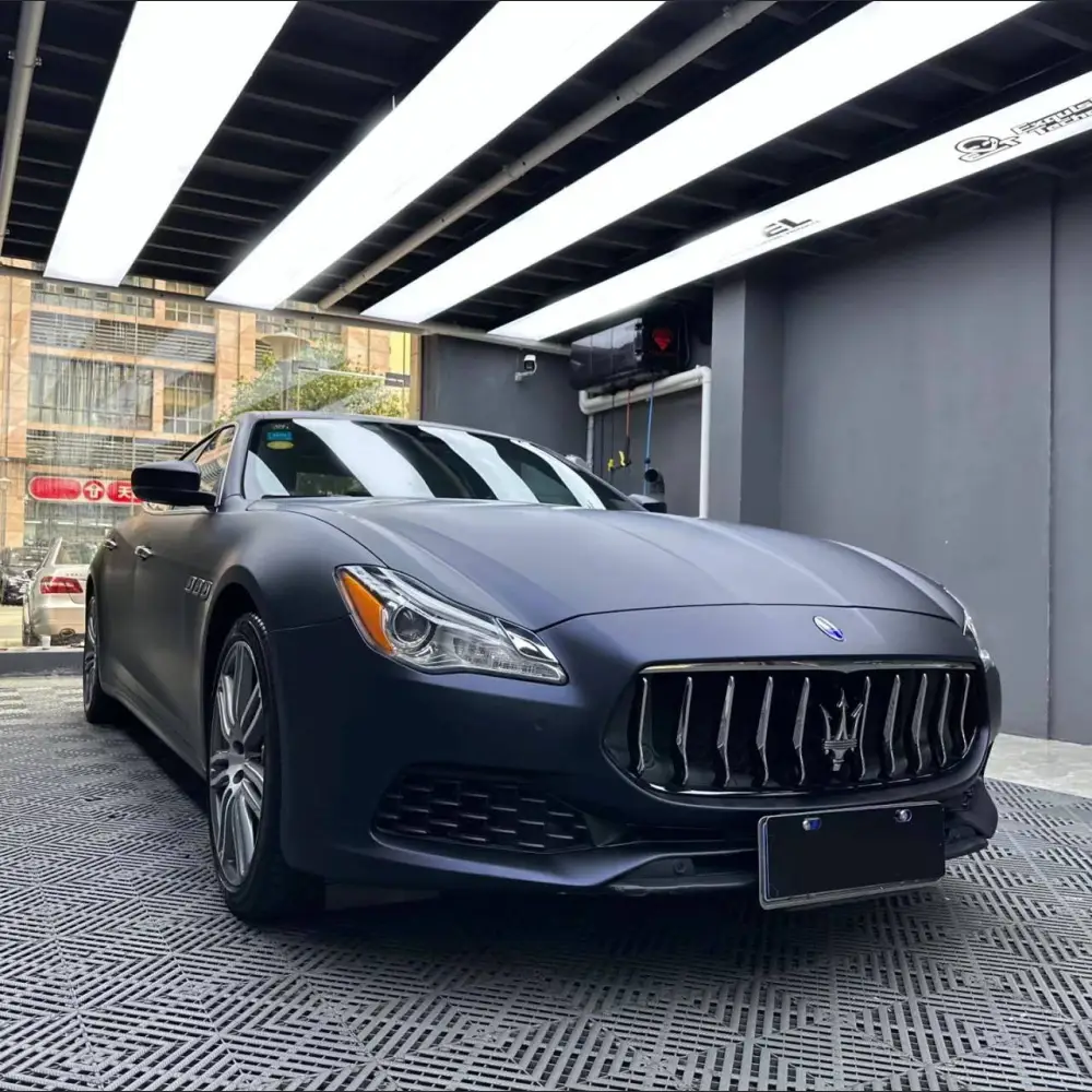 Blue Car Vinyl Wrap, Best Ravoony Plus Ultra Matte Black Blue Car Vinyl ...