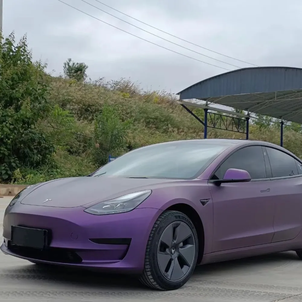 Purple-Red Car Wrap,Best Ravoony Plus Ultra-Matte Purple-Red Car Wrap ...