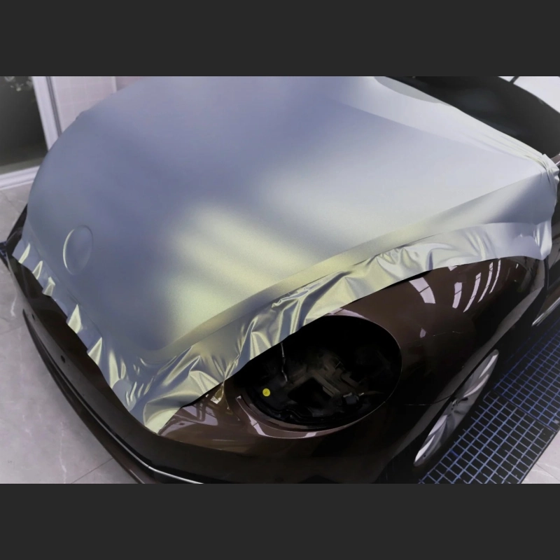 Color Flip Car Wrap, Best Ravoony Plus Matte Diamond Grey Gold Color ...