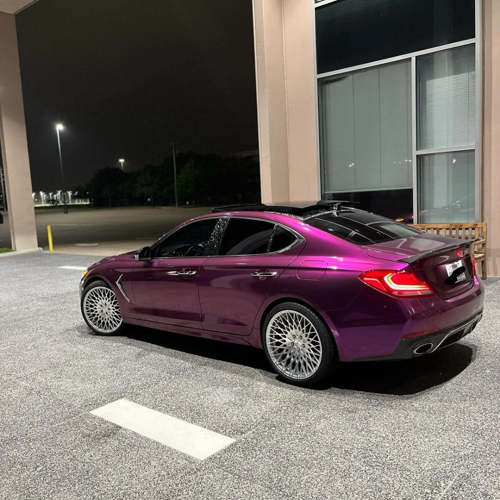 Grape Purple Vinyl Wrap,Best Ultra Gloss Metal Paint Grape Purple Vinyl ...