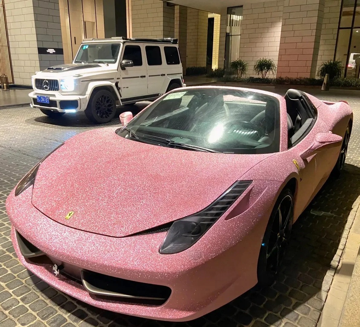 Pink Car Vinyl Wrap, Best Ravoony Plus Super Glitter Pink Car Vinyl ...