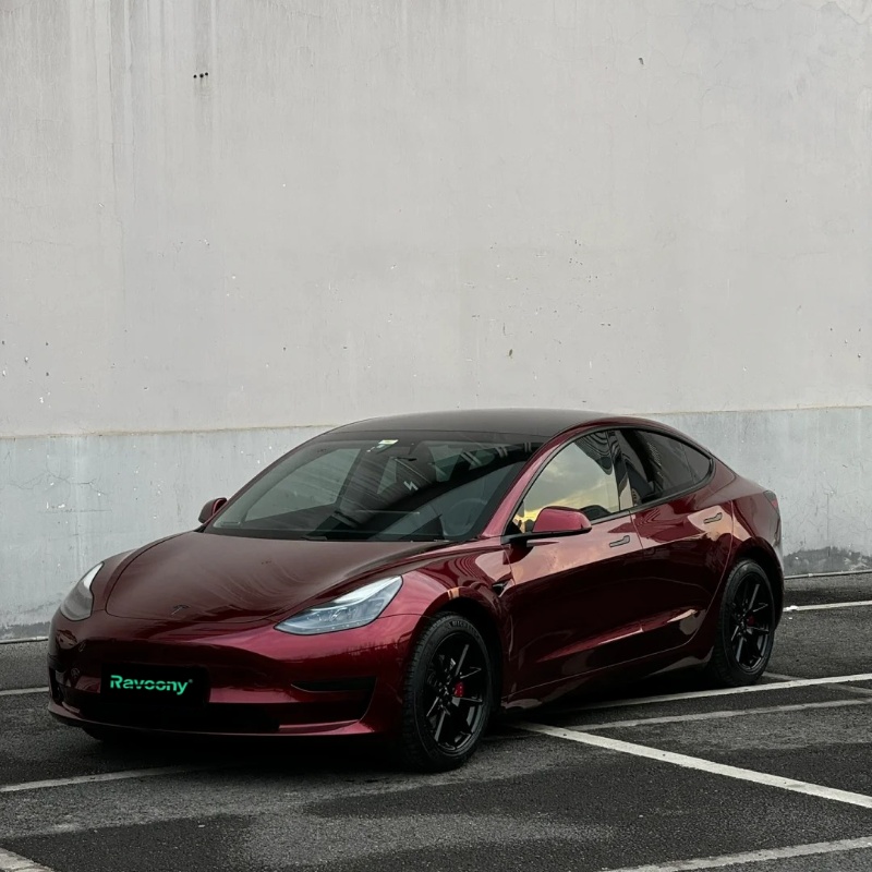 Metallic Dragon Blood Red Car Vinyl Wrap, Best TPU Pro Ravoony Liquid ...