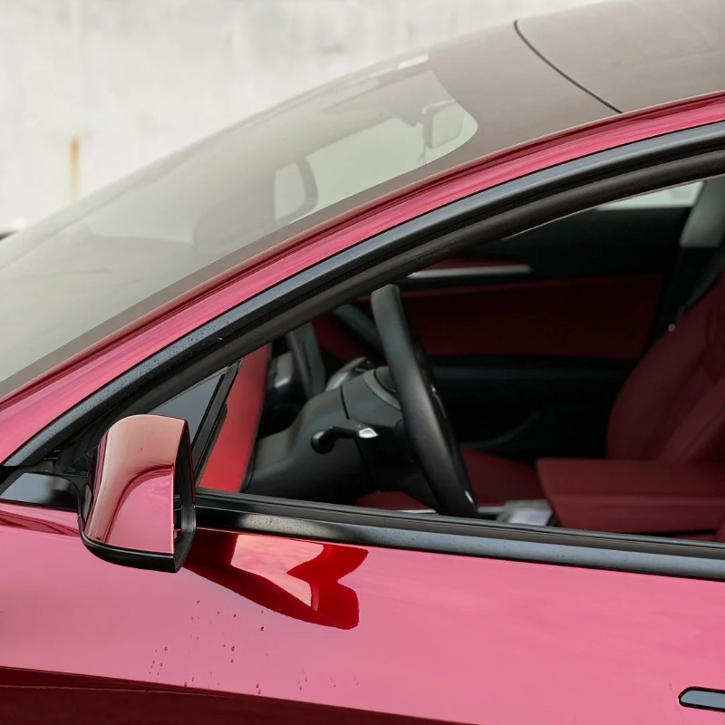 Metallic Dragon Blood Red Car Vinyl Wrap, Best TPU Pro Ravoony Liquid ...