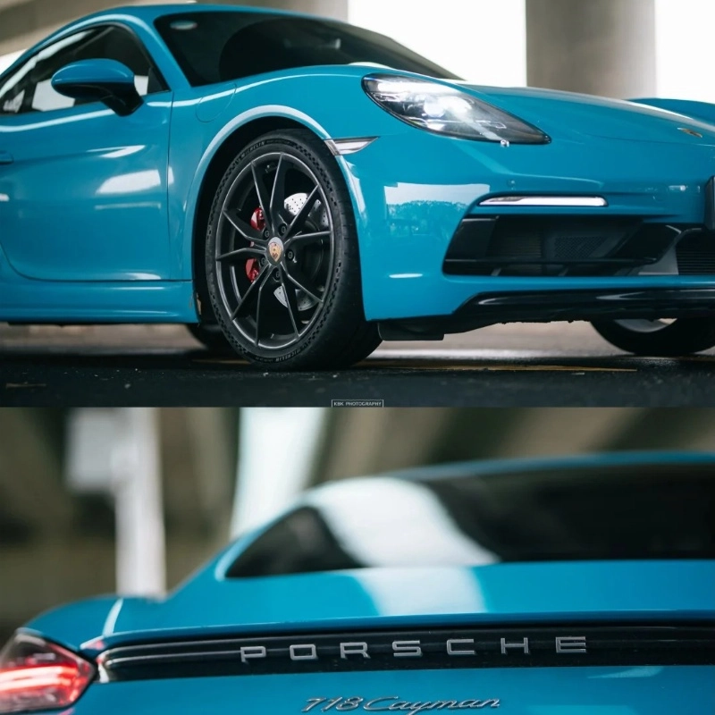 Miami Blue Vinyl Wrap, Best Ravoony Glossy Miami Blue Vinyl Wrap ...