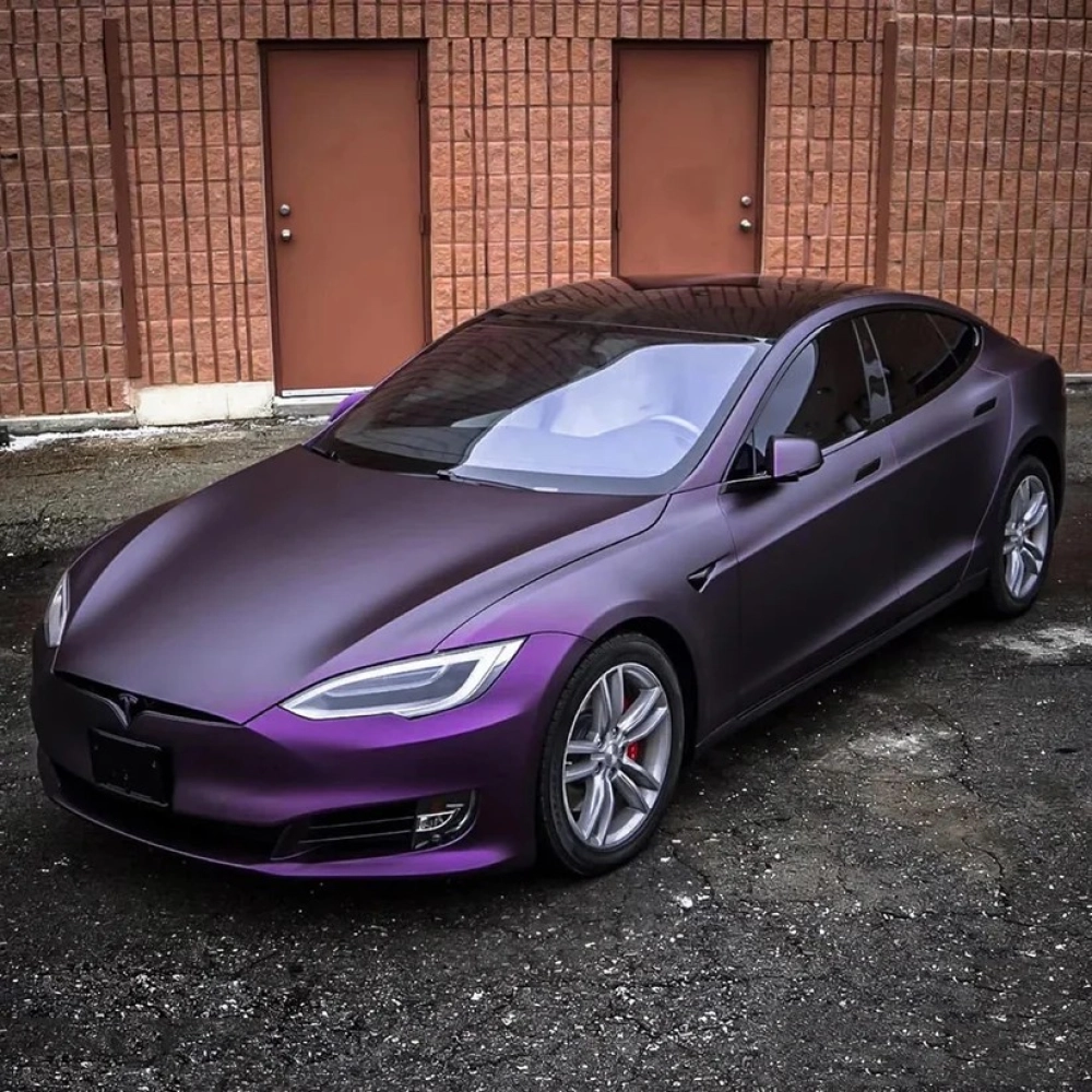 Purple-Red Car Wrap,Best Ravoony Plus Ultra-Matte Purple-Red Car Wrap ...