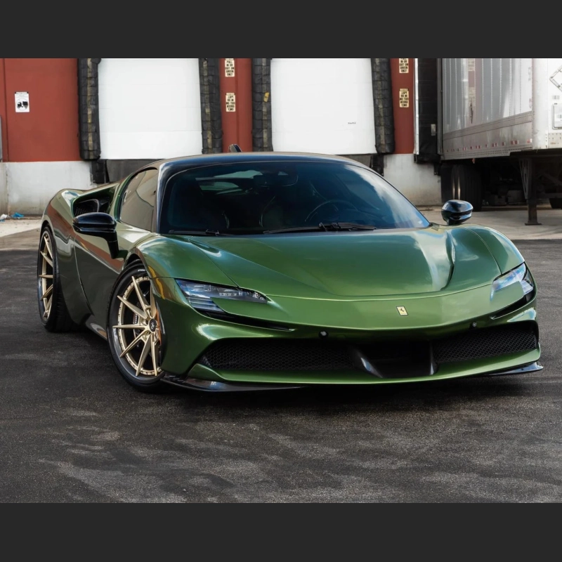 Best Ravoony Metallic Mamba Green Car Vinyl Wrap - ravoony.com