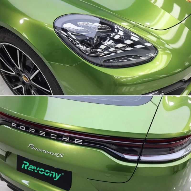 Best Ravoony Metallic Mamba Green Car Vinyl Wrap - ravoony.com