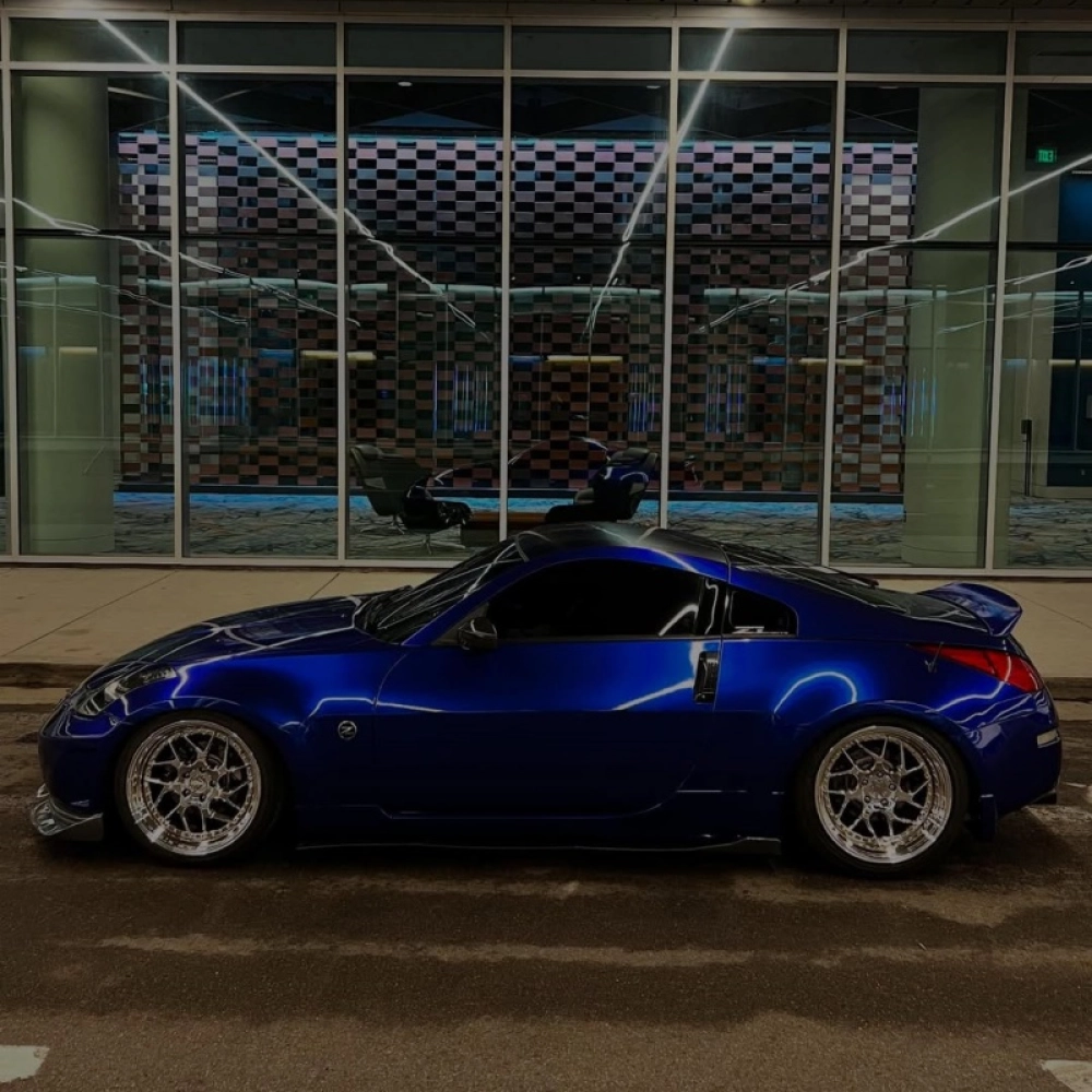 Gloss Metallic Blueberry Blue Vinyl Car Wrap, Best Ravoony Gloss ...