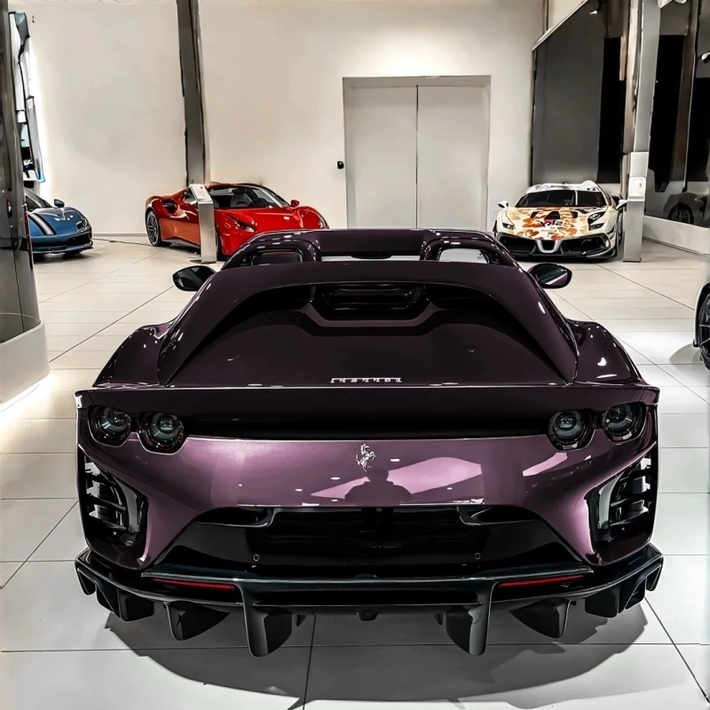 Purple Car Vinyl Wrap, Best Ravoony Plus PET Gloss Metallic Eve Purple ...