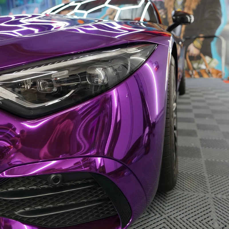 Purple Chrome Wrap, Best Ravoony Plus Gloss Purple Chrome Wrap ...