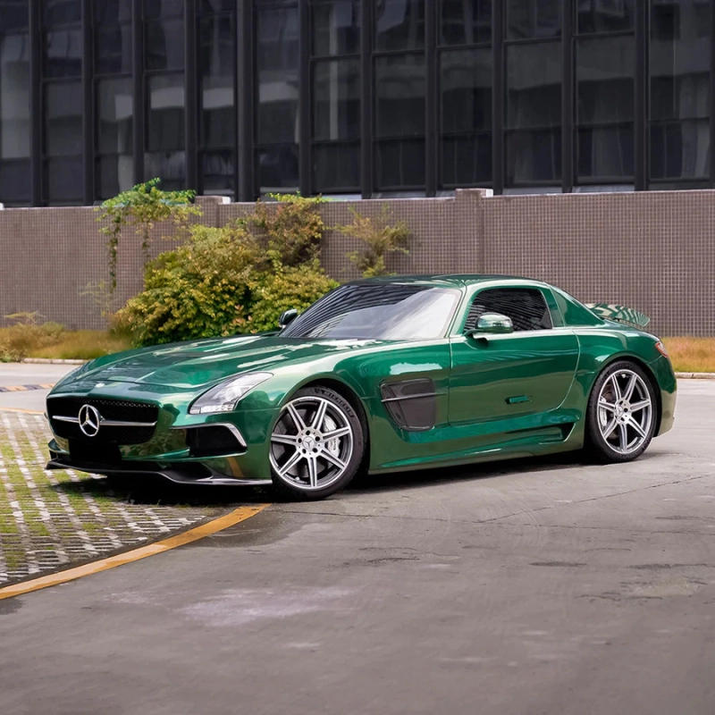 Metallic Paint Emerald Green Car Vinyl Wrap, Best Ravoony Metallic ...
