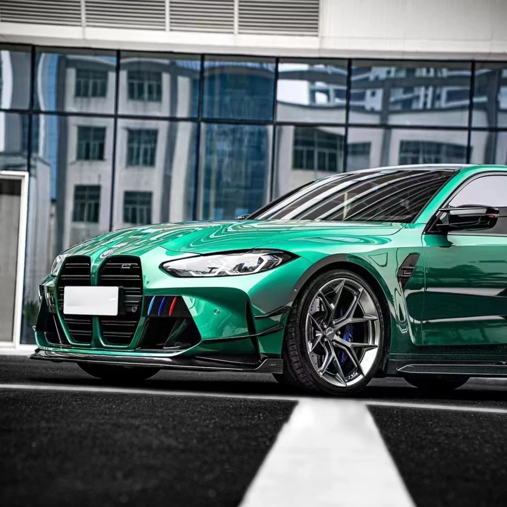 Metallic Paint Emerald Green Car Vinyl Wrap, Best Ravoony Metallic ...
